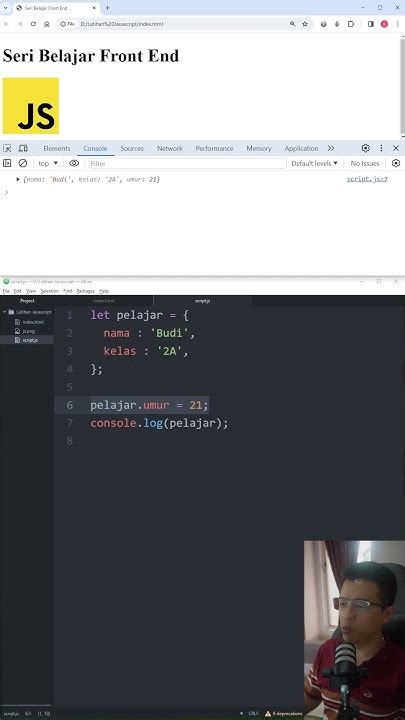 Typo Pada Dynamic Property Skysen Coding Pemograman Js Youtube