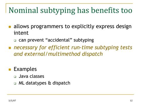 Ppt Combining Structural And Nominal Subtyping Powerpoint Presentation Id1832714