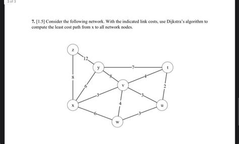 Solved Of Consider The Following Network With Chegg