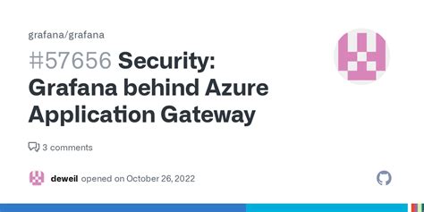 Security Grafana Behind Azure Application Gateway · Issue 57656 · Grafanagrafana · Github