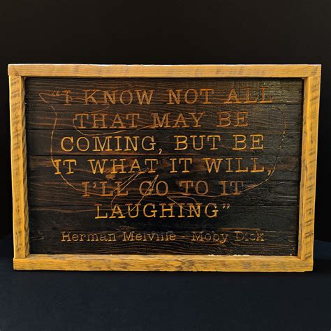 Reclaimed Wooden Engraved Moby Dick Sign Paulthemaker