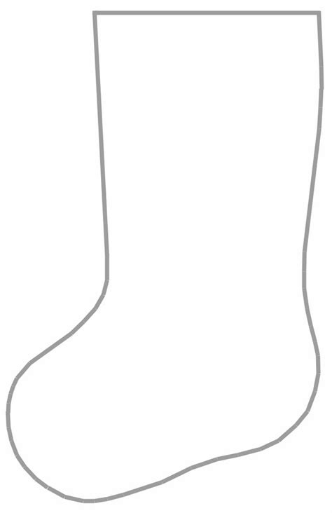 Printable Template Christmas Stocking Pattern