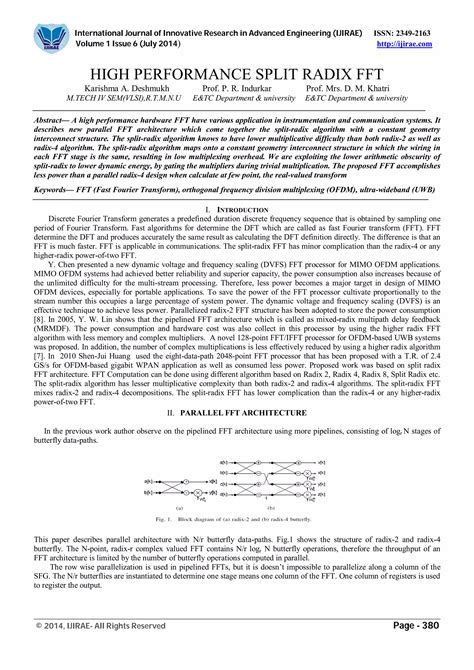 High Performance Split Radix Fft Pdf