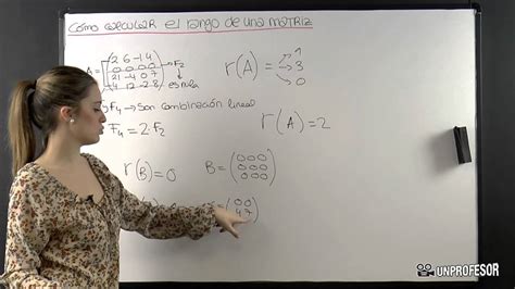 Como Calcular El Rango De Una Matriz Derecho Bancario Financiero Y Tributario