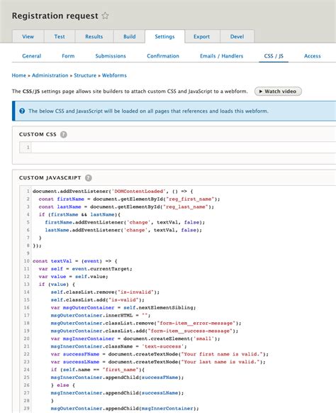 8 How Can I Add Custom Client Side Validation To A Webform Field Using Advanced Custom