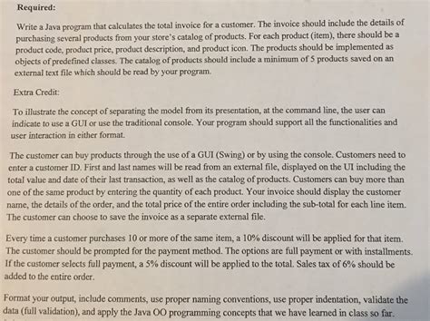 Required Write A Java Program That Calculates The Chegg