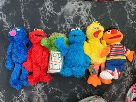 Set Of 6 Sesame Street Plushie Hobbies And Toys Toys And Games On Carousell