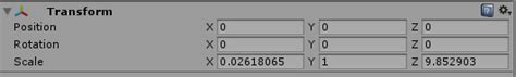 Discrepancy Between Editor Scale Values And Transform LocalScale Query Unity Engine Unity