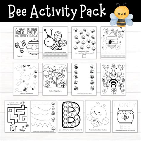 Printable Bee Activity Pack Mom Wife Busy Life