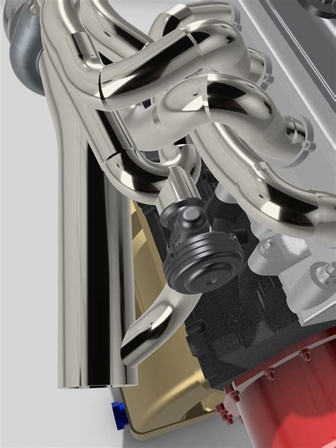 Blueprint Engines 4cyl Lsx Engine With Sequential Gearbox 3d Model 3d