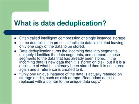 ppt data deduplication powerpoint presentation free download id