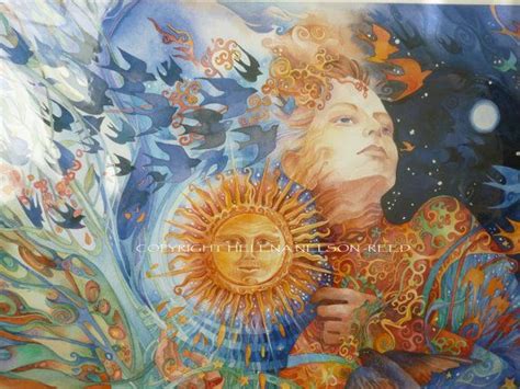 Lithuanian Goddess Saule Baltic Goddess Summer Solstice Art