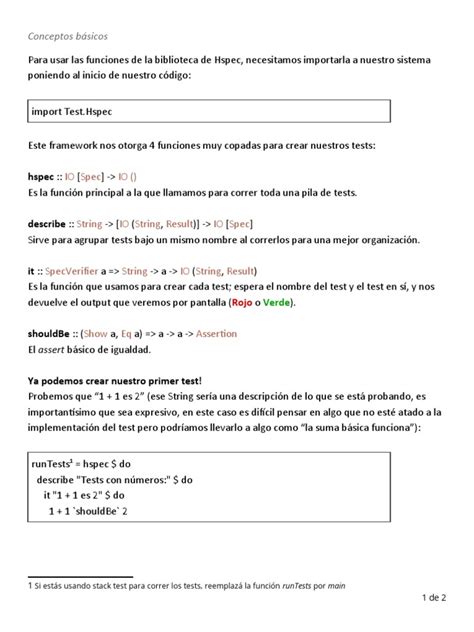 Testing Haskell Pdf Programación De Computadoras Ingeniería De