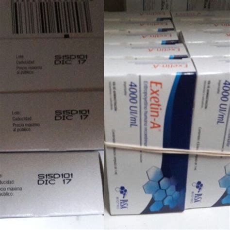 Exetin A Erytropoyetina Humana Exetin A Erytropoyetina Humana Recombinante 4000 Ui Ml