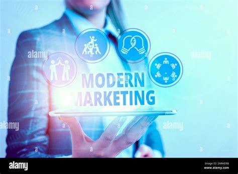 Conceptual Hand Writing Showing Modern Marketing Concept Meaning Methodology That Connects