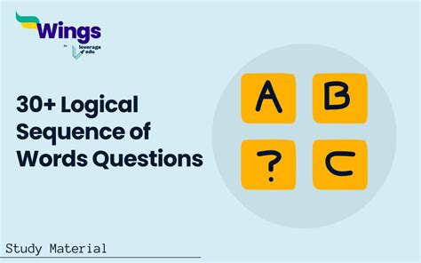 30 Logical Sequence Of Words Questions Verbal Reasoning Leverage Edu