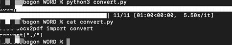 利用Python批量转Word到PDFMacDOCX PDF Horace的小站
