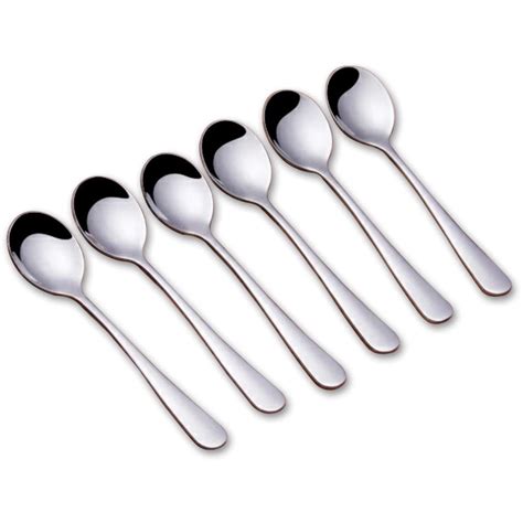 45 Inches Stainless Steel Mini Salt Condiments Dessert Spoon Mini Coffee Spoons Ice Cream Spoon