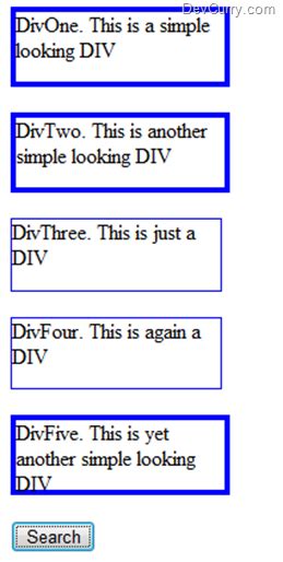 Jquery Find Text And Highlight Elements