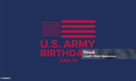 미국 육군 생일 휴일은 미국에서 6 월 14 일 연례 축 하 미국 국기와 애국 디자인입니다 영웅과 재향 군인의 기억 포스터 카드 배너 및 배경 벡터 미국 국기에 대한 스톡