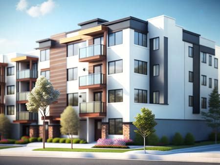 An Artist S Rendering Of A Three Story Apartment Building Image Design ID 0000538513