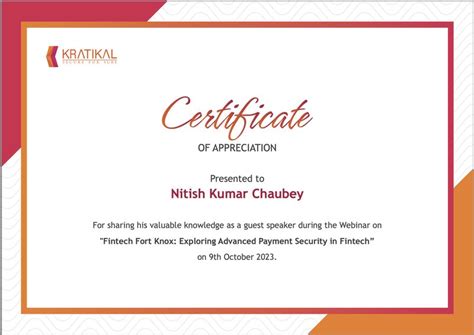 Nitish Kumar Chaubey On Linkedin Kratikal Cybersecurity Speaker