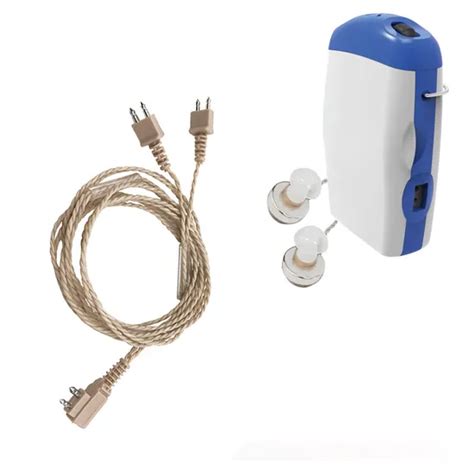 Pocket Hearing Aid Cable With 2pin Y Cord Earphone Portable Digital