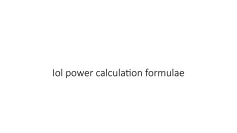 Biometry With Basics Of Keratometry A Scan And Iol Power Calculation Biometry With Basics Of Keratometry A Scan And Iol Power Calculation