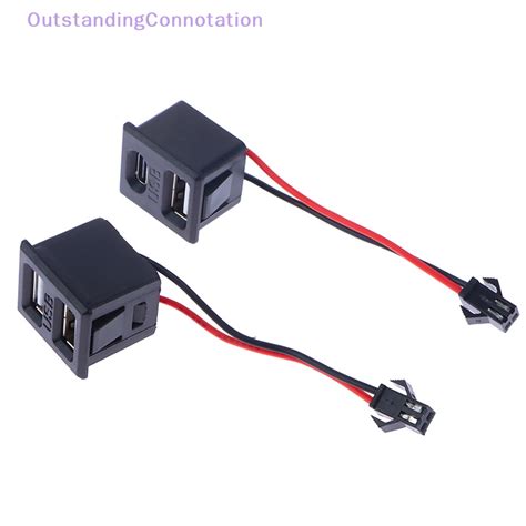 OutstandingConnotation 1Pc Double Layer USB Female Base Type C Socket