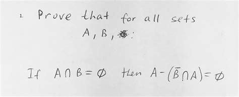 Solved Prove That For All Sets A B If A Intersection B Chegg