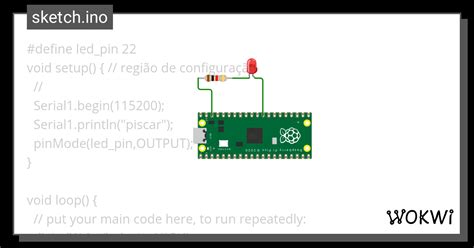 Pisca Pisca Wokwi Esp32 Stm32 Arduino Simulator