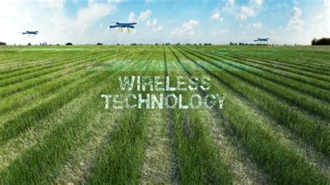 Drone Scanning Farm Smart Agriculture Stock Video Pond