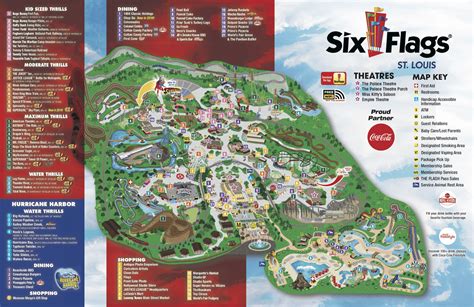Park Map Six Flags St Louis