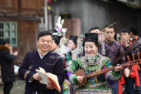 贵州榕江：侗寨踩歌堂过侗年 人民图片网
