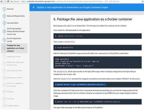 Cloud Springboot Kubernetes Issue Googlecodelabs Feedback GitHub