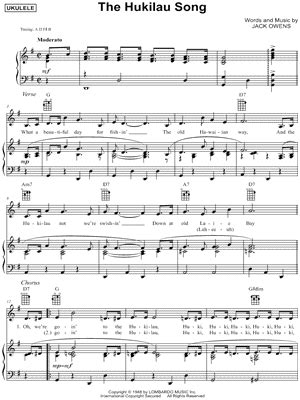 The Hukilau Song Sheet Music By Jack Owens
