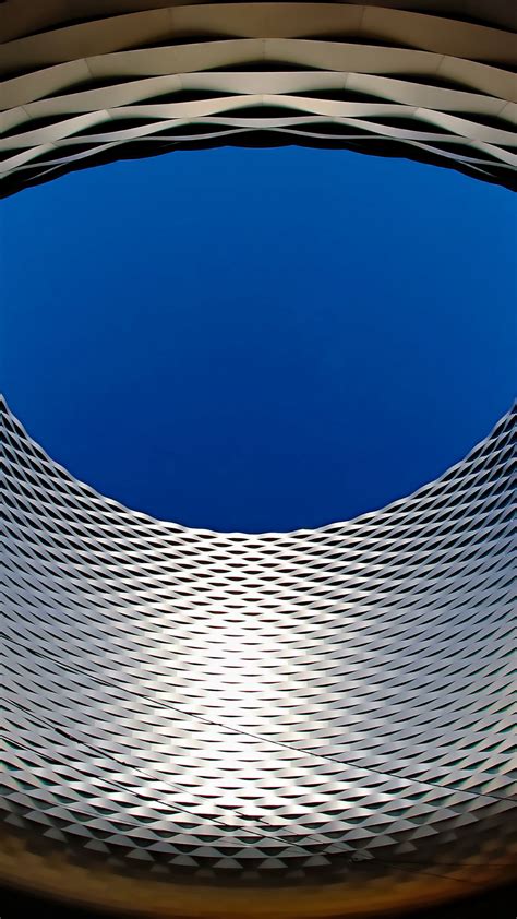 Download Wallpaper 1350x2400 Circle Grid Sky Architecture Iphone 8