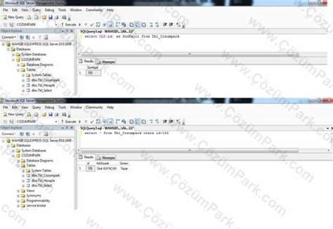 Sql Select Insert Update Ve Delete Komutları Çözümpark