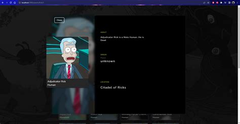 github filipelevar react rickandmorty front end montado para consumir a api em python que foi