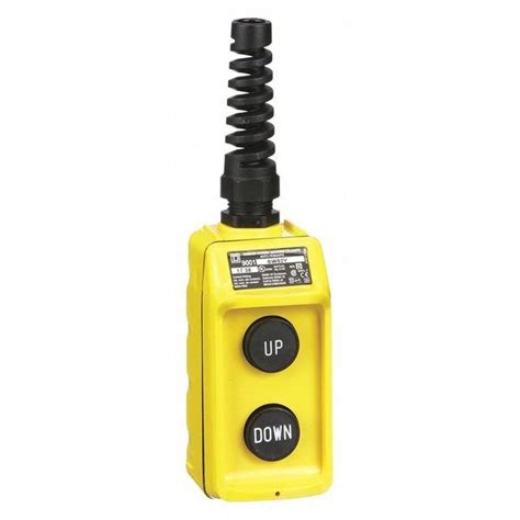 Square D Pendant Push Button Station Up Down 2NO Mechanical Interlock 1 3 3R 4 4X Yellow