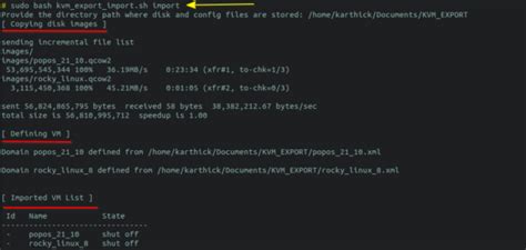 Export And Import Kvm Virtual Machines In Linux Ostechnix