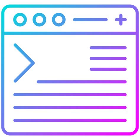 Code Terminal Generic Gradient Icon