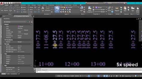 Manual Earthwork Volumes In Autocad 2019 Part 1 Of 5 Stationing Youtube