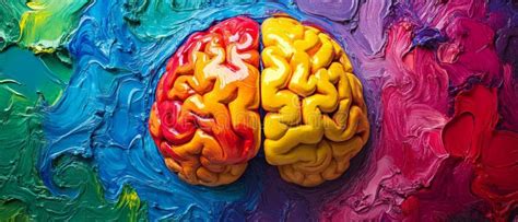 Colorful Brain Visualizing Neural Activity Emotions Through Artistic Expression Stock