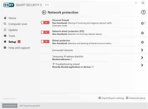 Non Functional Firewall Eset Internet Security And Eset Smart Security