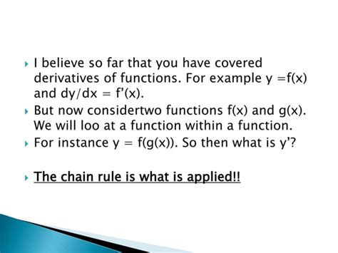Chain Rule PPT