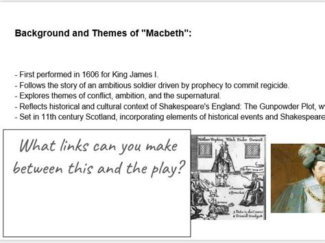 Macbeth Context Revision Gcse Teaching Resources