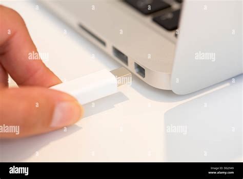 Female Laptop Connection Desk Keyboard Indoor Stock Photo Alamy