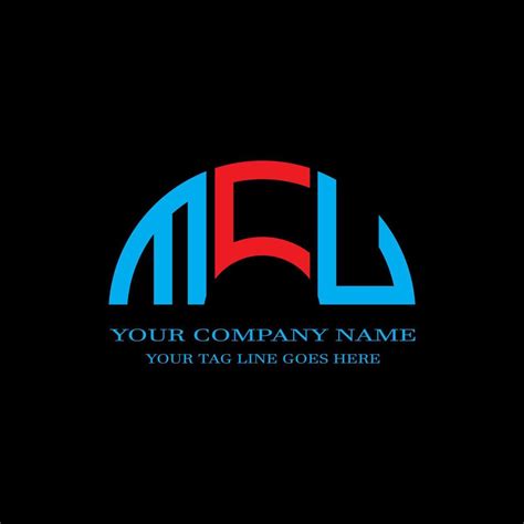 MCU Letter Logo Creative Design With Vector Graphic Vector Art At Vecteezy