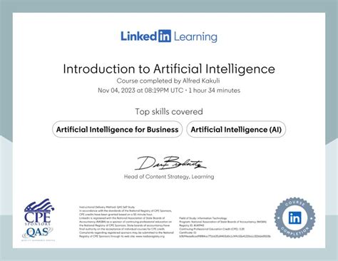 Alfred Kakuli On Linkedin Certificate Of Completion